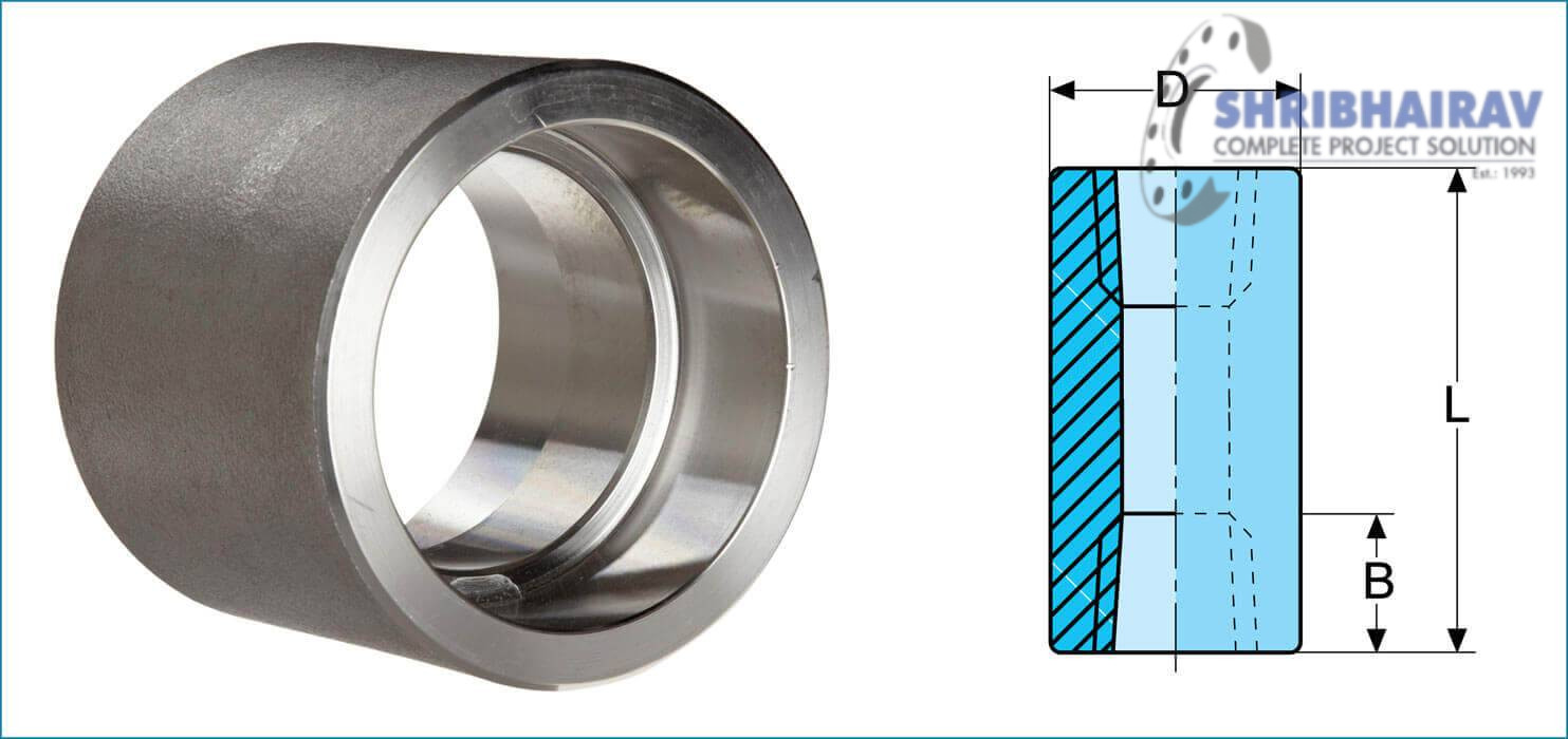 Socket Weld Full Coupling, SS Socket weld Full Coupling, Forged Socket ...